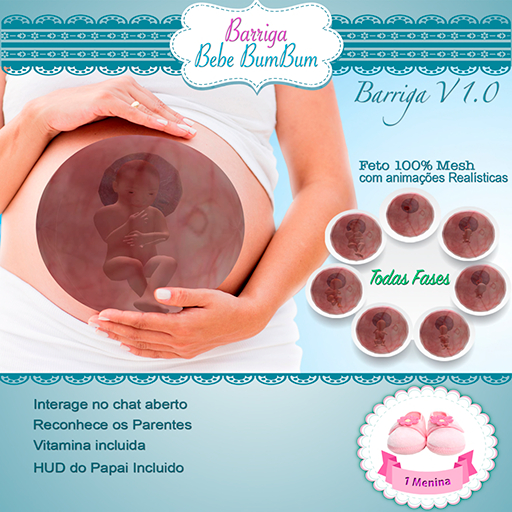 Second Life Marketplace Pregnancy Belly Bebe Bumbum Mesh 1 Gril 1075
